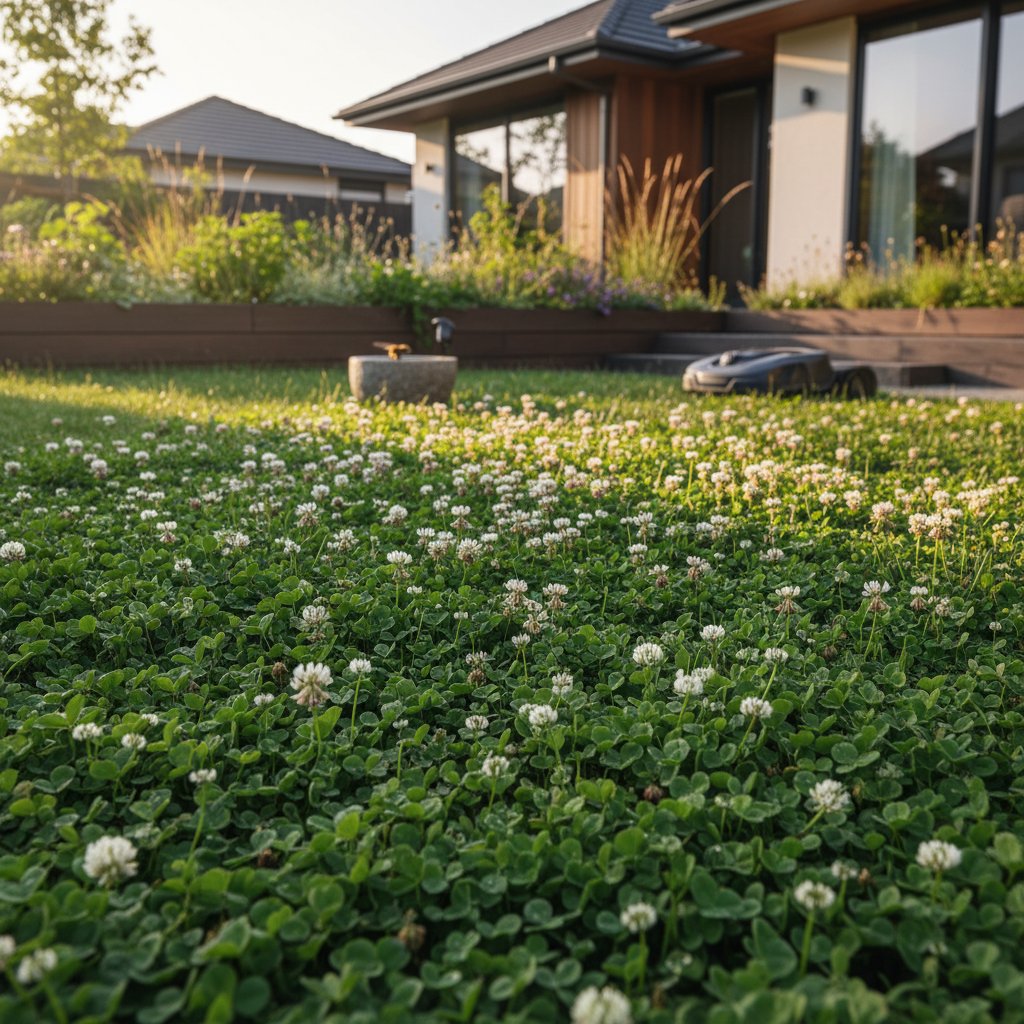 Clover Lawns Stay Green Through Drought | Low-Maintenance Yard Ideas ...